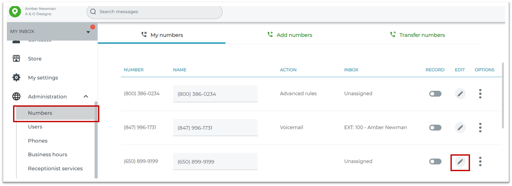 How do I set up a menu for callers?