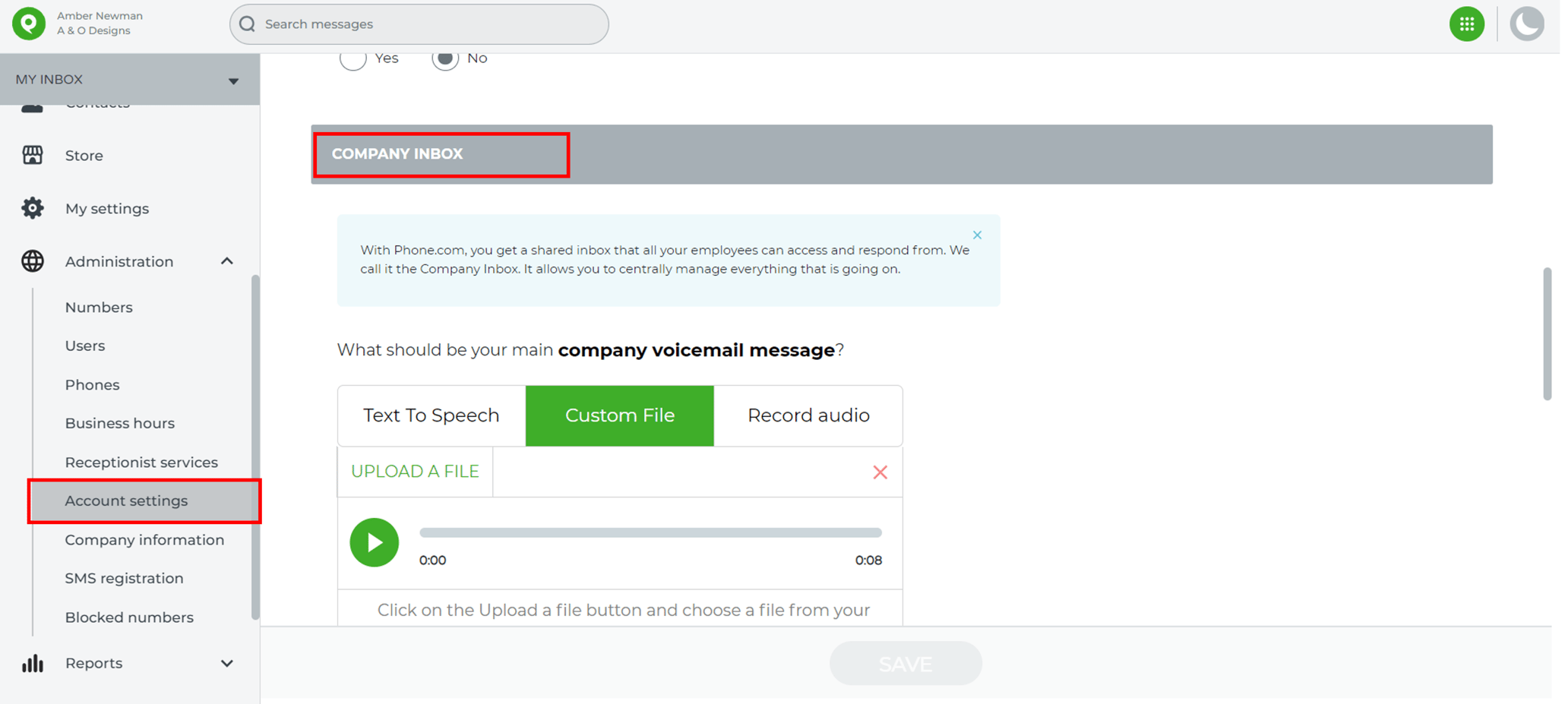 How do I set up my voicemail?