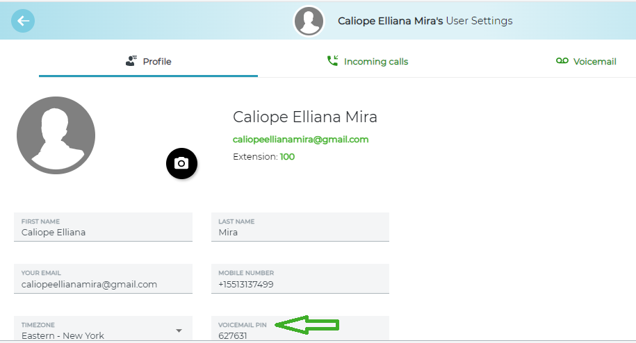 Where can I find or change my voicemail PIN?