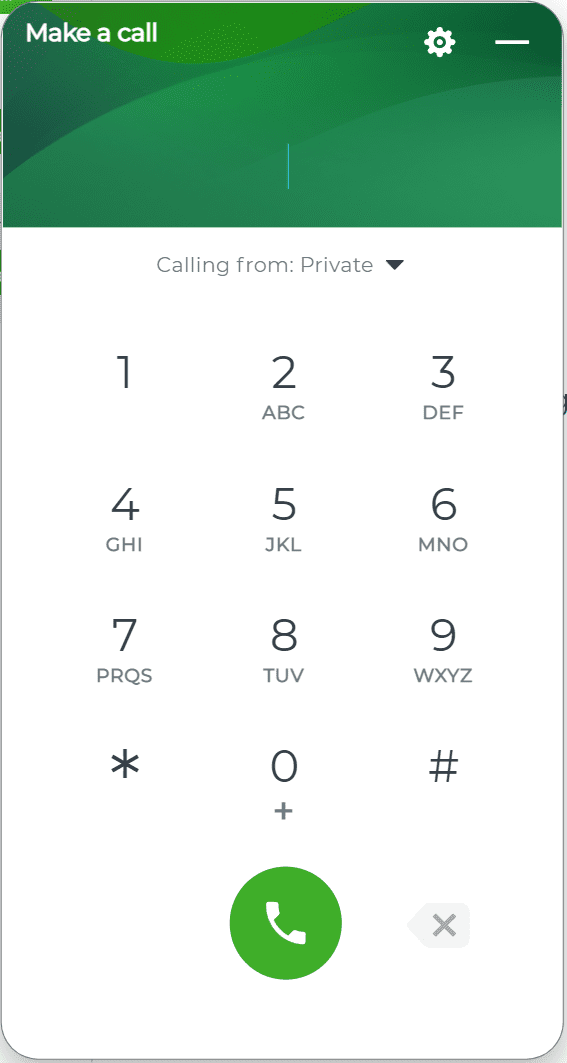 How do I place and manage calls using my browser?