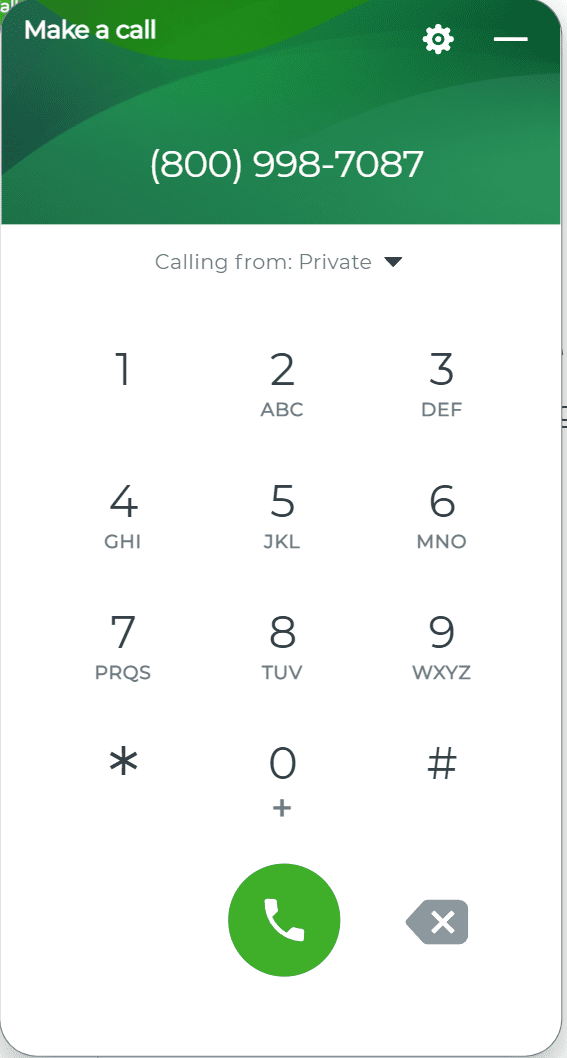 How do I place and manage calls using my browser?