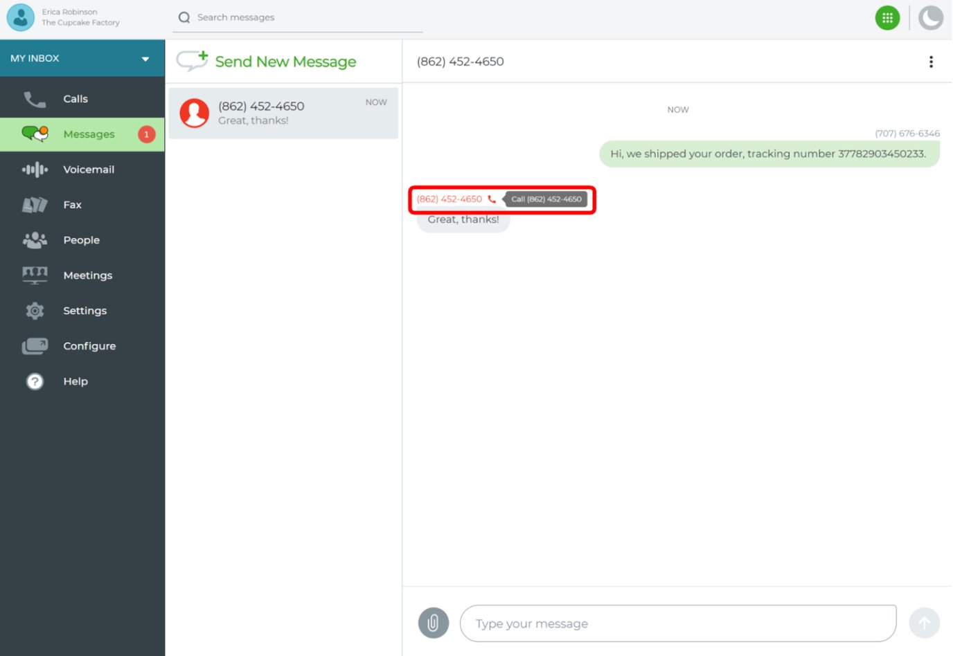 How do I place and manage calls using my browser?