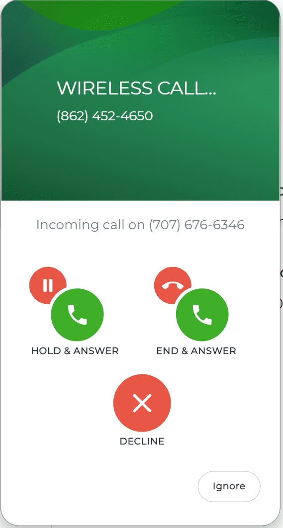 How do I place and manage calls using my browser?