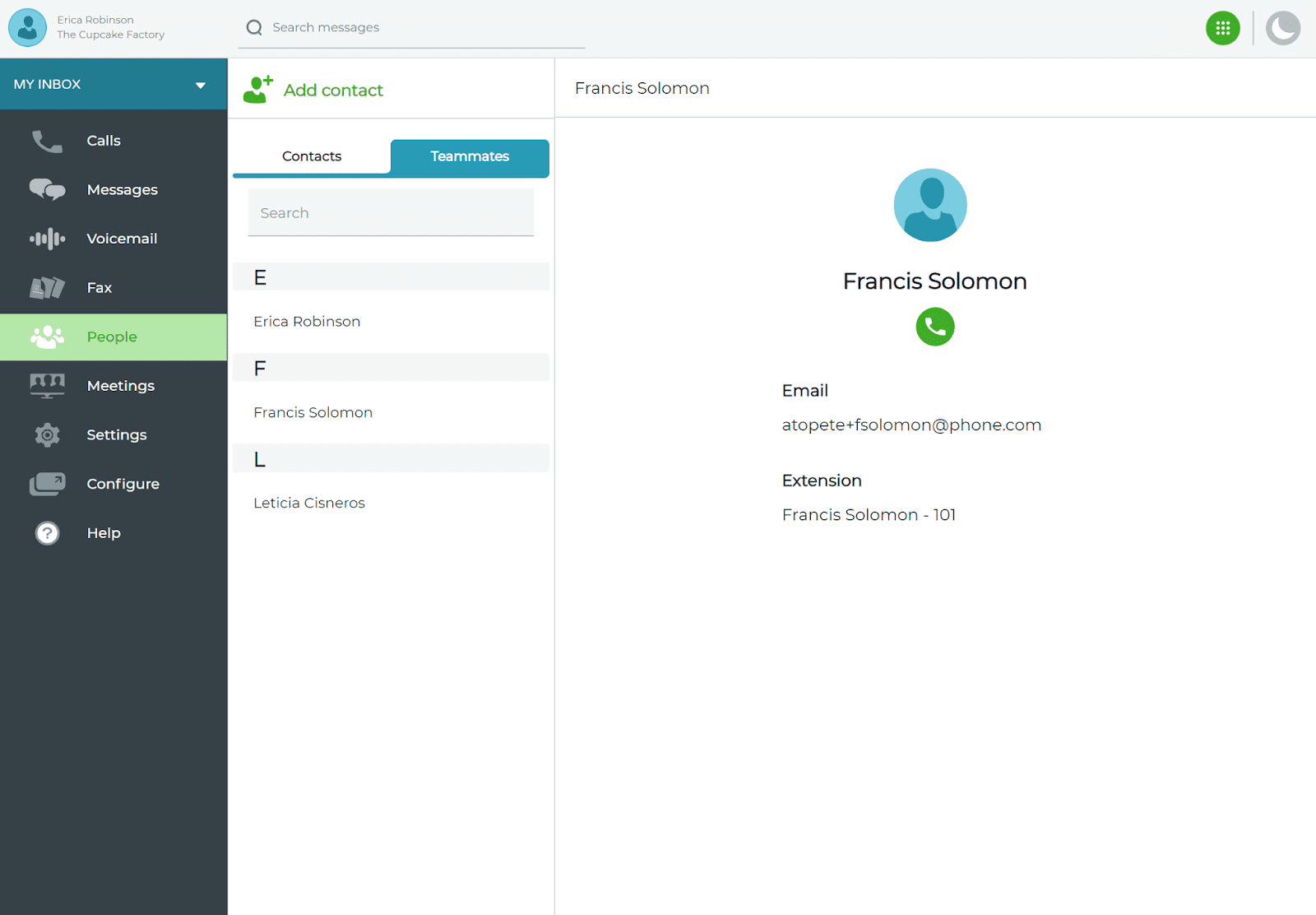 How do I place and manage calls using my browser?