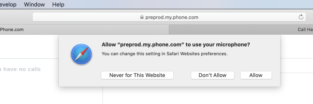 How do I place and manage calls using my browser?