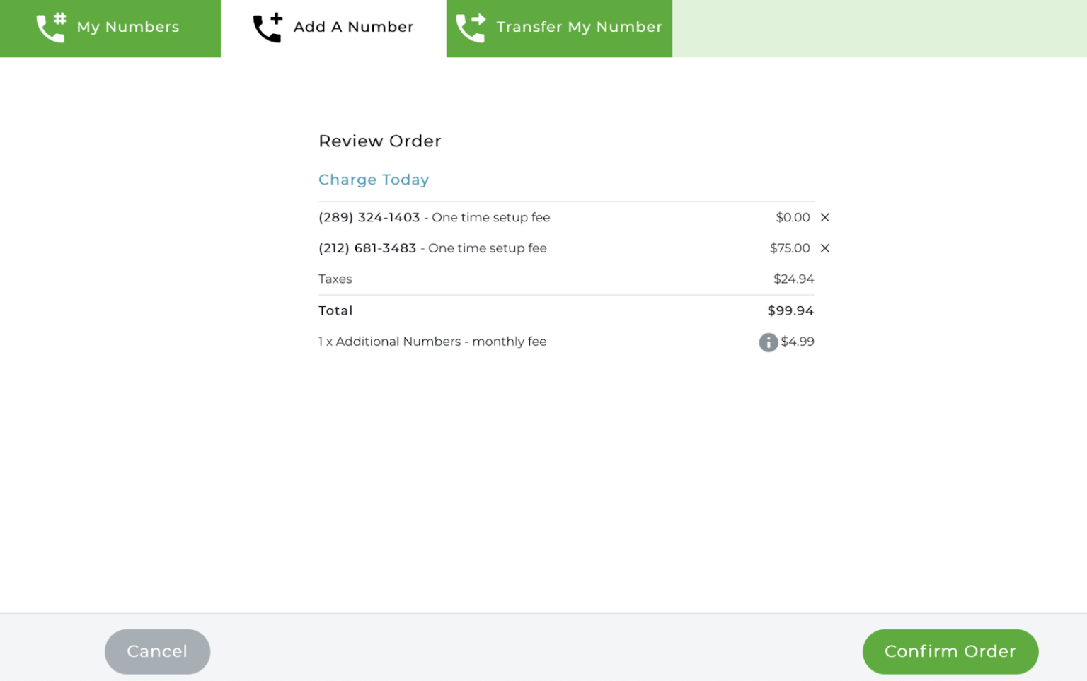 How do I add phone numbers?