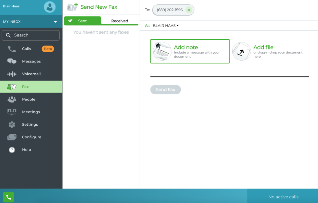 How do I send and receive faxes?