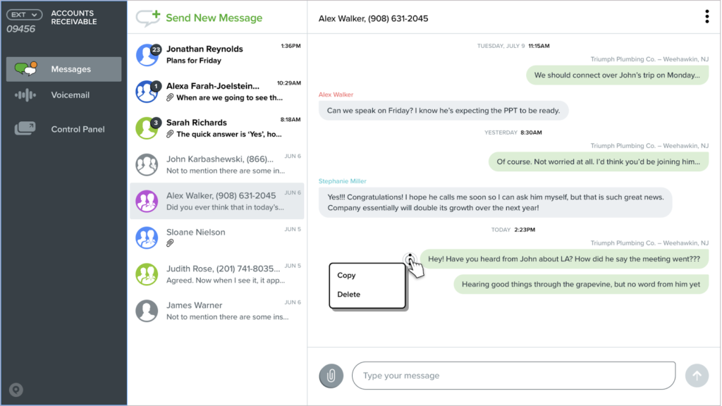 How do I send, receive, and manage text messages?