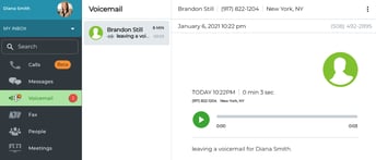 How do I listen to and manage voicemail messages?