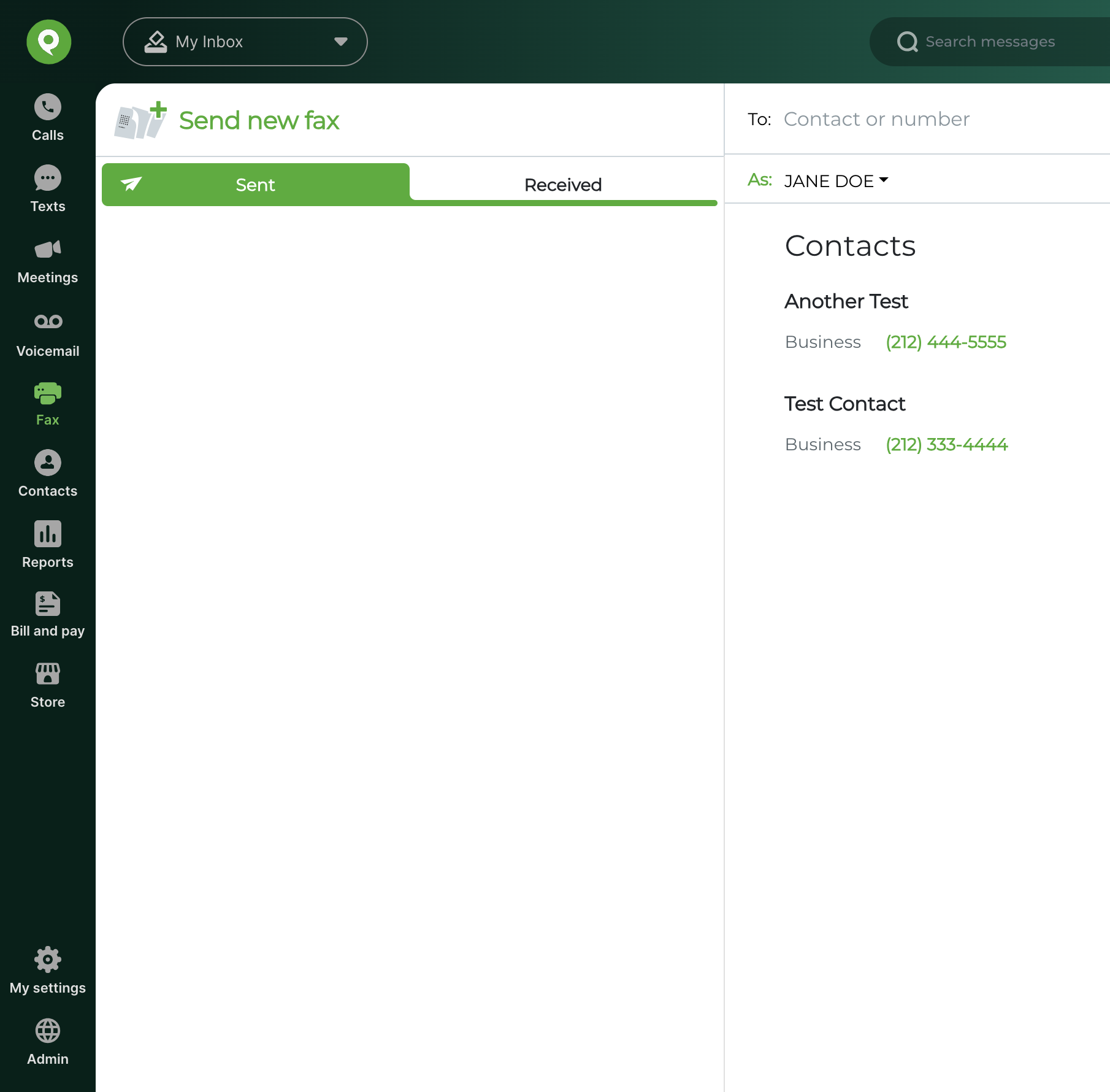 How do I send and receive faxes?