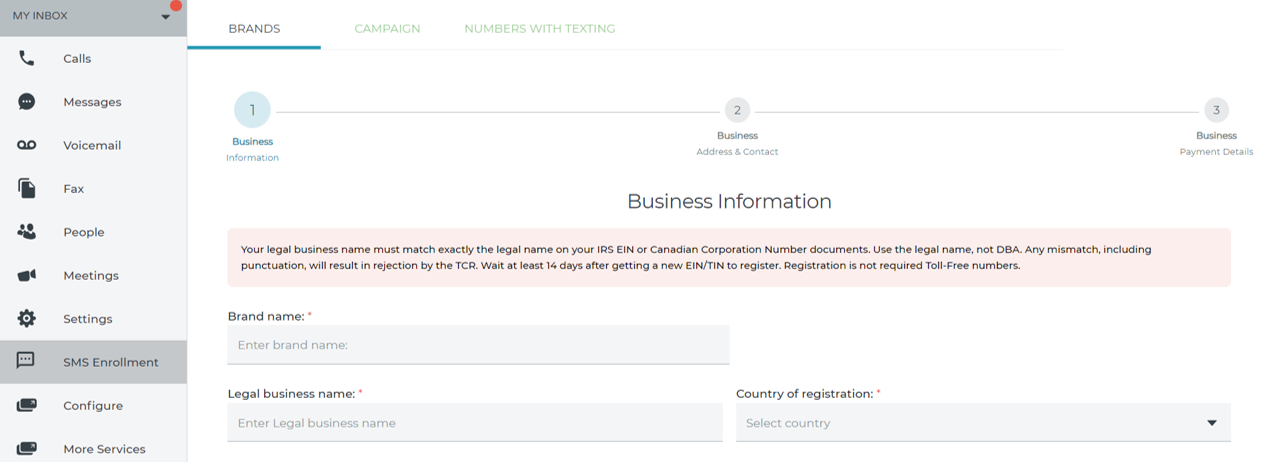 Text Messaging Registration: Field-by-Field Guide