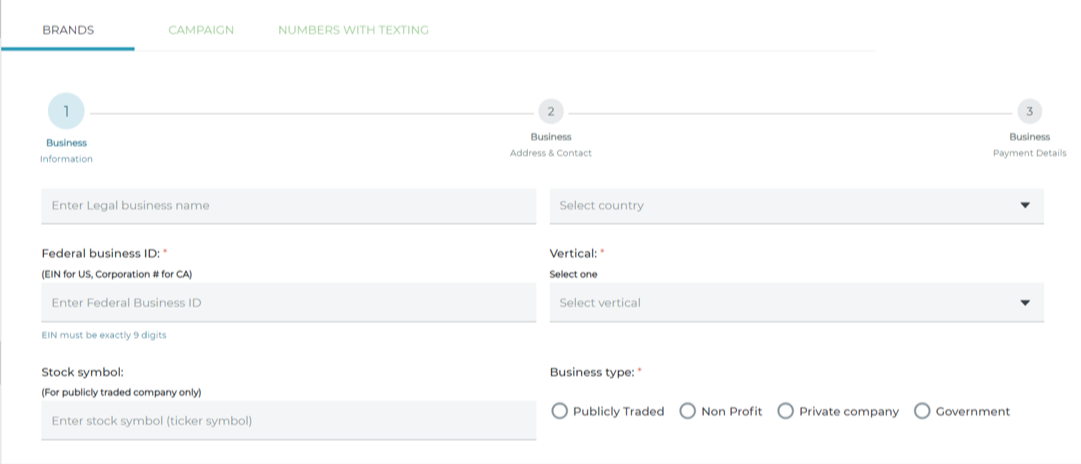 Text Messaging Registration: Field-by-Field Guide