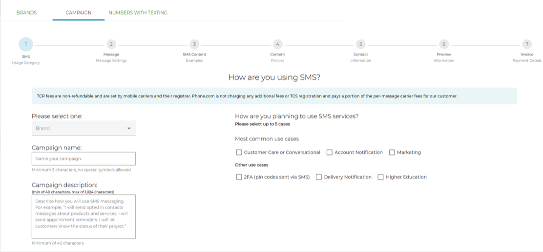 Text Messaging Registration: Field-by-Field Guide