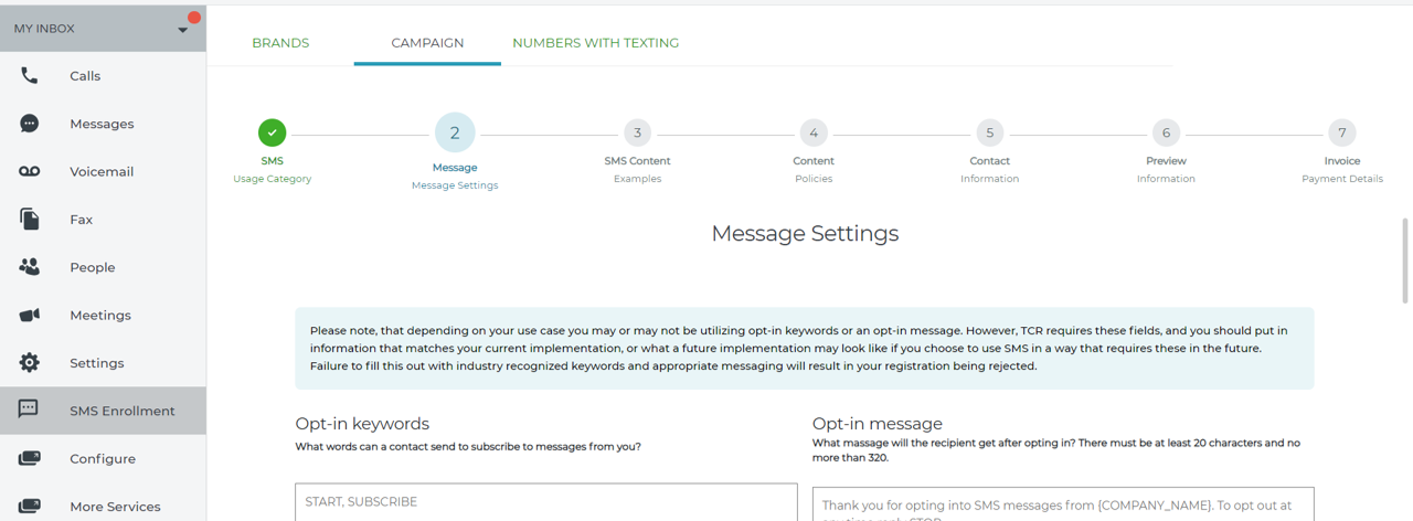 Text Messaging Registration: Field-by-Field Guide
