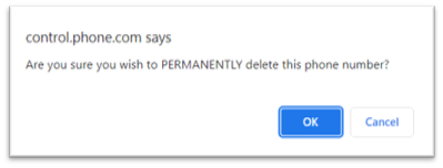 How do I delete phone numbers?